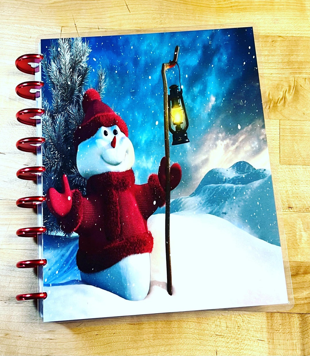 Front and Back Cover Set Lamp Post Snowman Christmas Holiday - Etsy España