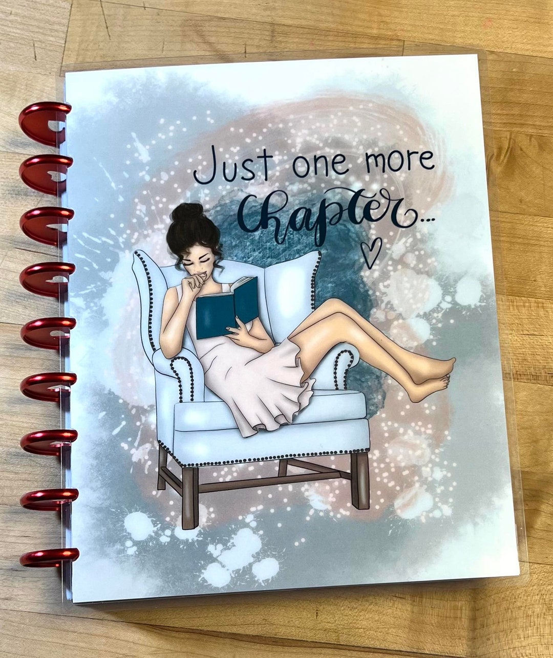 Front & Back Cover Set Bookworm "just One More Chapter" 4 Use W Classic ...