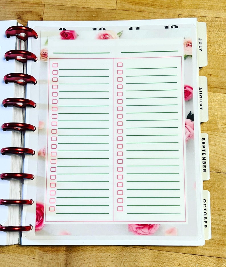 DASHBOARD to Do Check List Post It for Use With Classic - Etsy