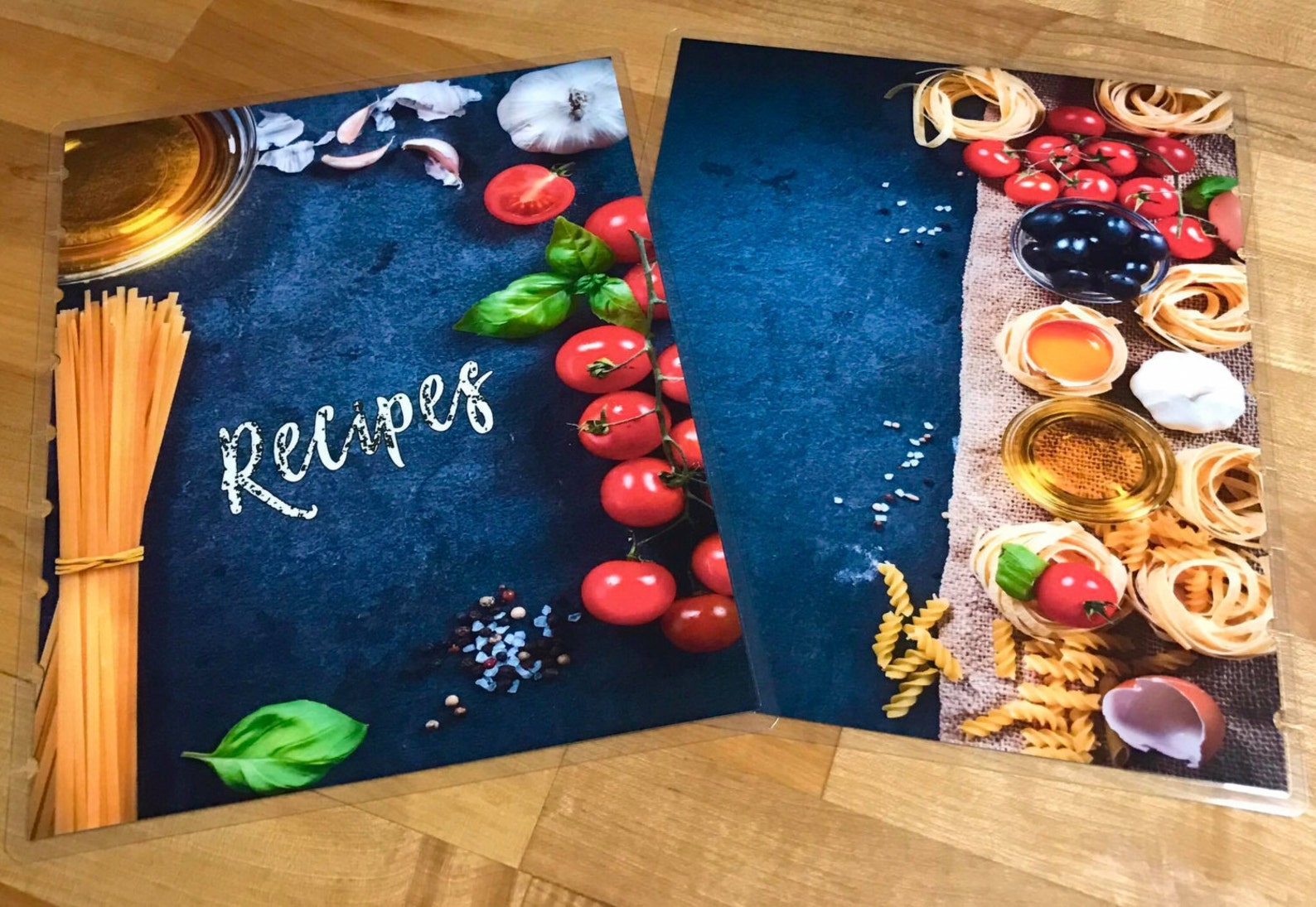 Front & Back Cover Set Food Recipes for Use With Classic Happy - Etsy