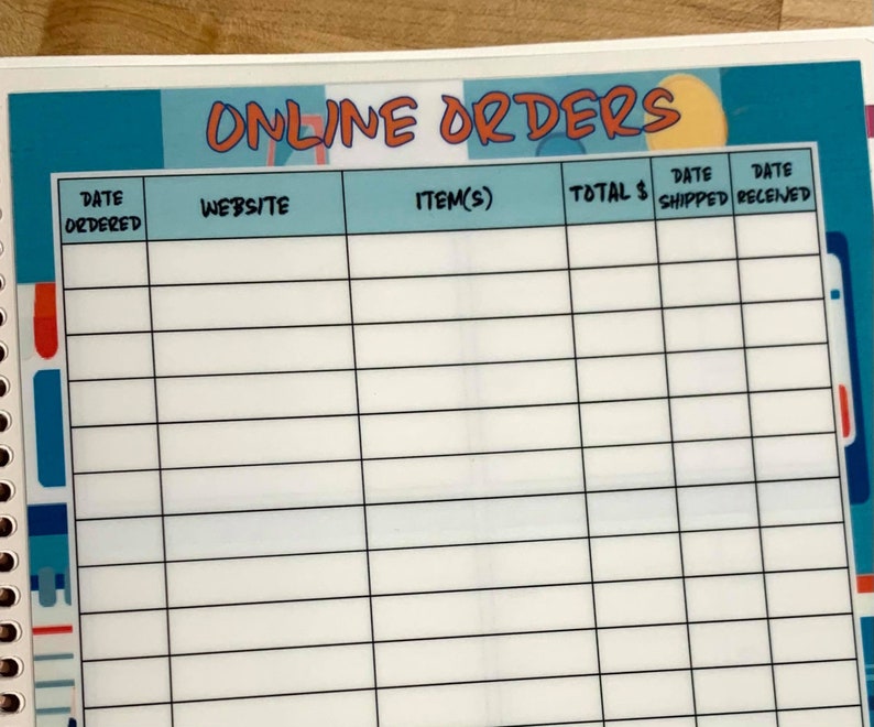 DASHBOARD Online Shopping Order Tracker for Use With Classic - Etsy