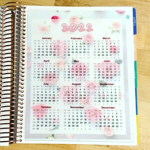 DASHBOARD Yearly Calendar 2022-2023 for Use With Classic Happy Planner ...