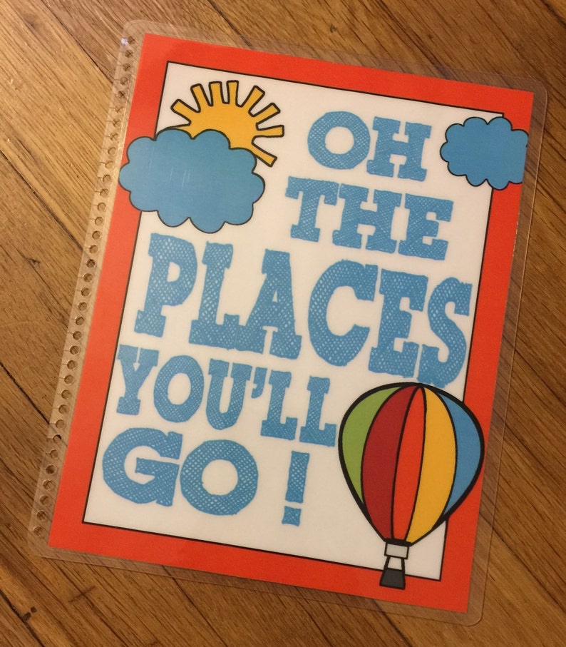 Front and Back Cover Set Oh the Places You'll Go for use | Etsy