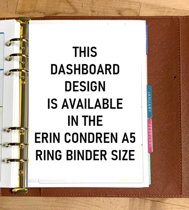 DASHBOARD Checkbook Register and Bills to Pay for Use With - Etsy
