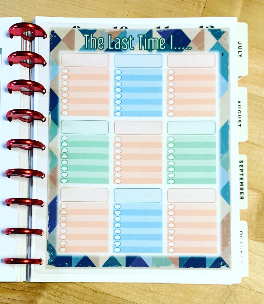 DASHBOARD *the Last Time I* Schedule Keeper 4 Use W Classic/minihappy ...