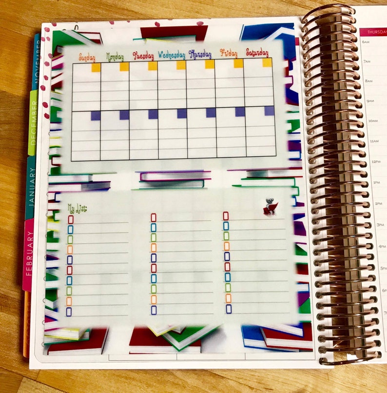 DASHBOARD Monthly Homework Chart Planner for Use With Erin - Etsy