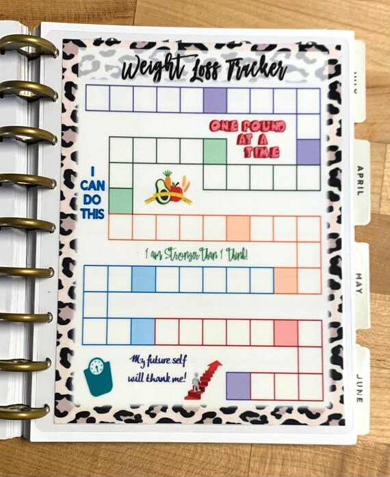 DASHBOARD Weight Loss Tracker Diet Exercise for Use With - Etsy