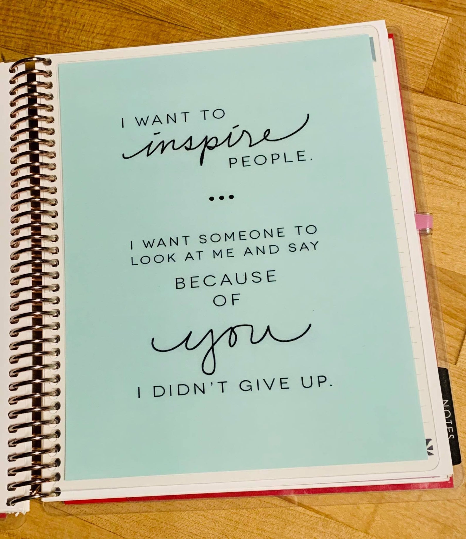 DASHBOARD Inspiration Quote for use with Erin Condren | Etsy