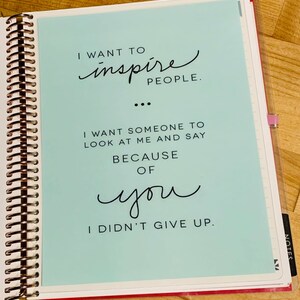 DASHBOARD Inspiration Quote for use with Erin Condren | Etsy