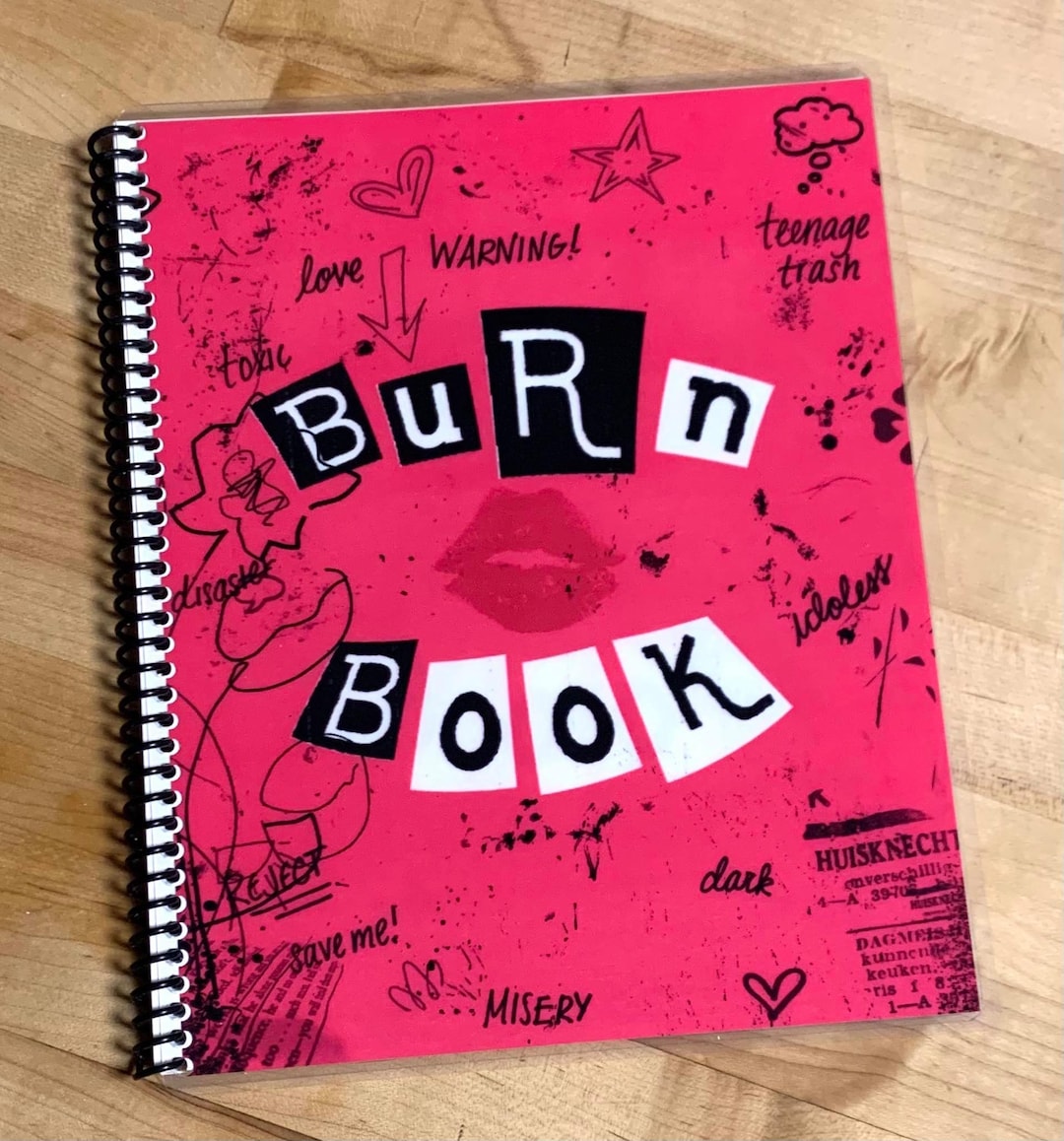 Sketch Book Journal - Mean Girls Inspired *burn Book~ - Etsy
