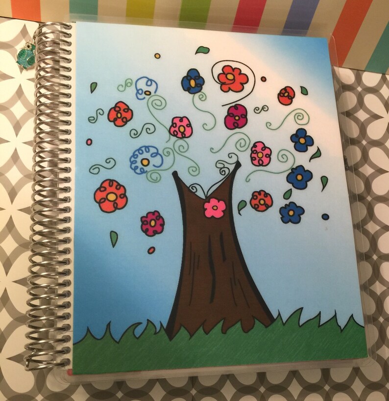 Front and Back Cover Set Colorful Tree for use with Erin | Etsy