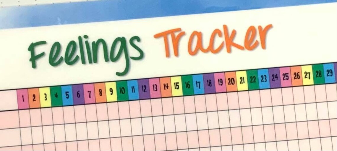 DASHBOARD Feelings Emotions Wheel Tracker for Use With Classic | Etsy