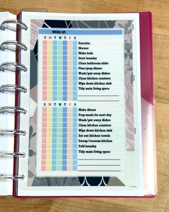 DASHBOARD Daily Habits Personal Goals for Use With Tul/arc 8 | Etsy