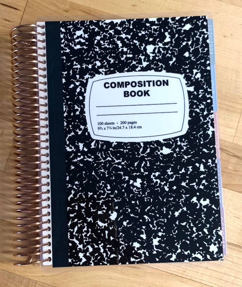 Front and Back Cover Set Composition Book for Use With Classic - Etsy