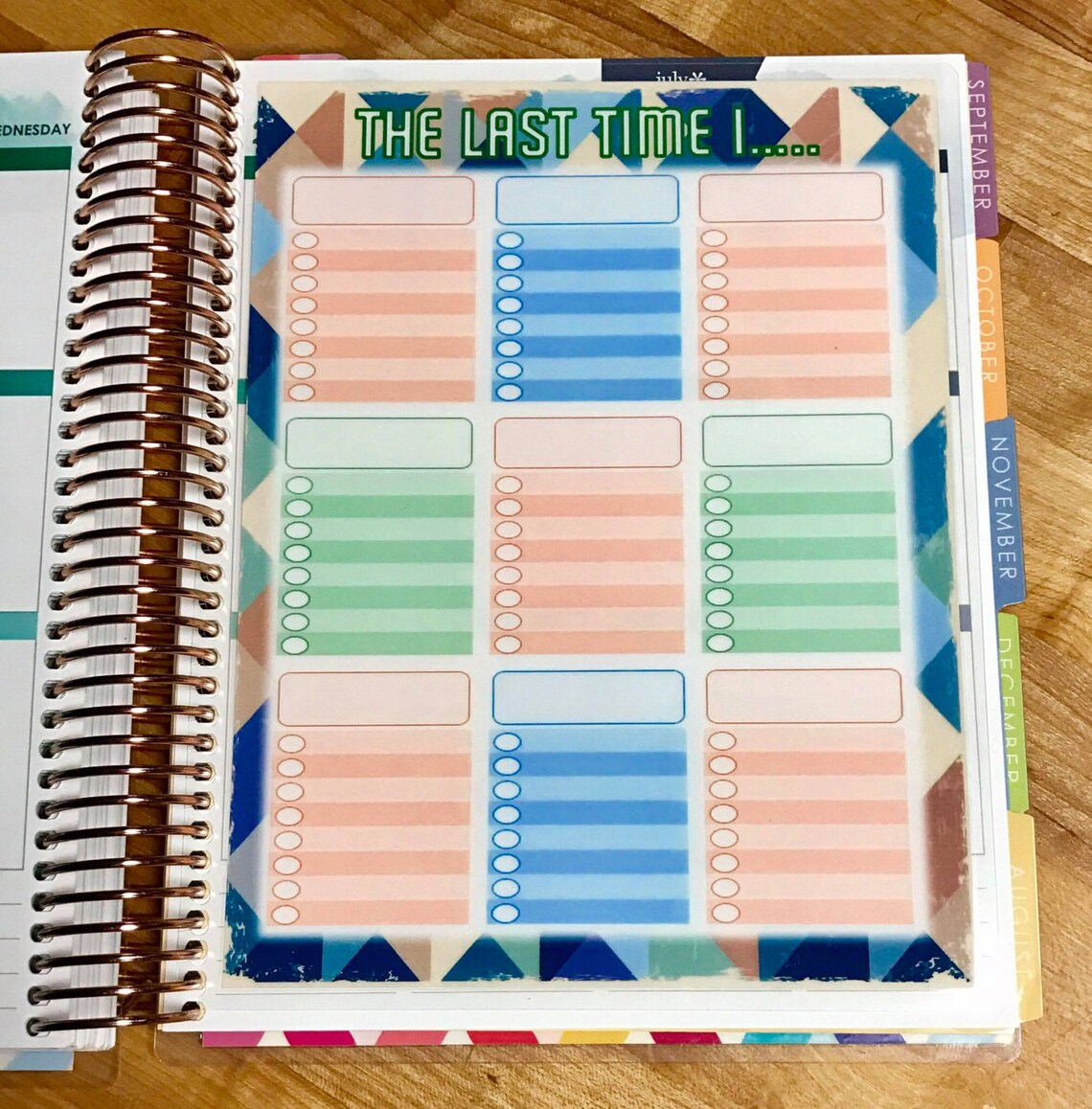 DASHBOARD the Last Time I Schedule Keeper for Use With - Etsy