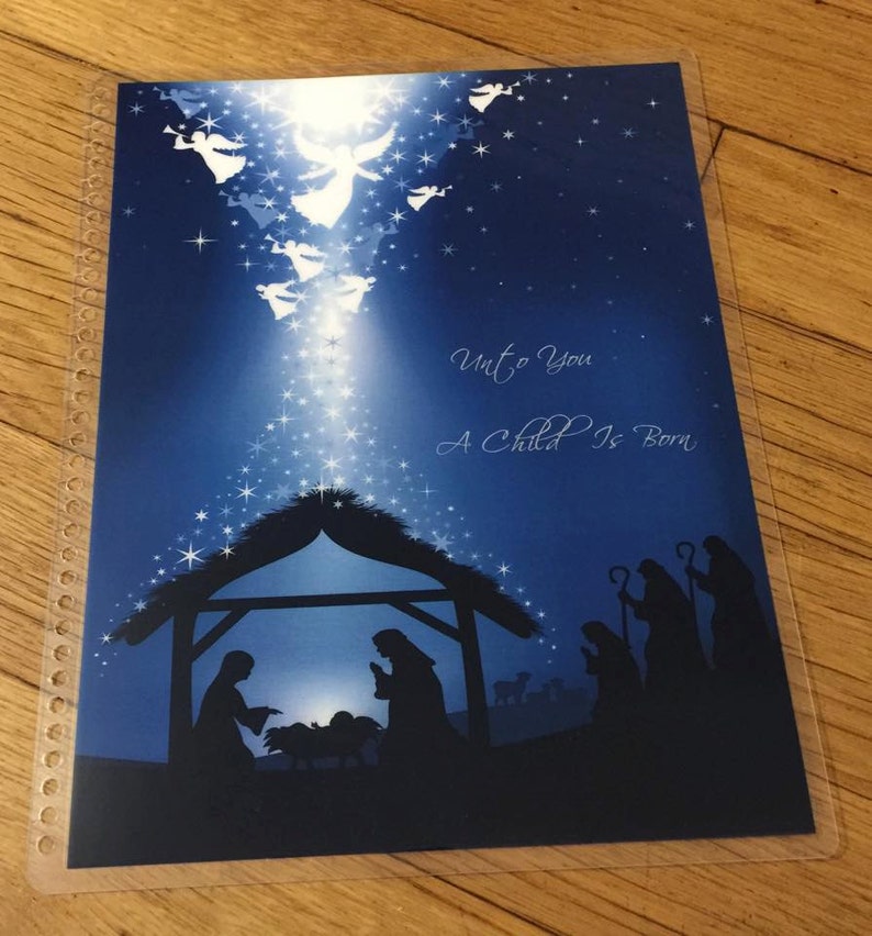 Front and Back Cover Set Nativity Christmas for use with Erin | Etsy