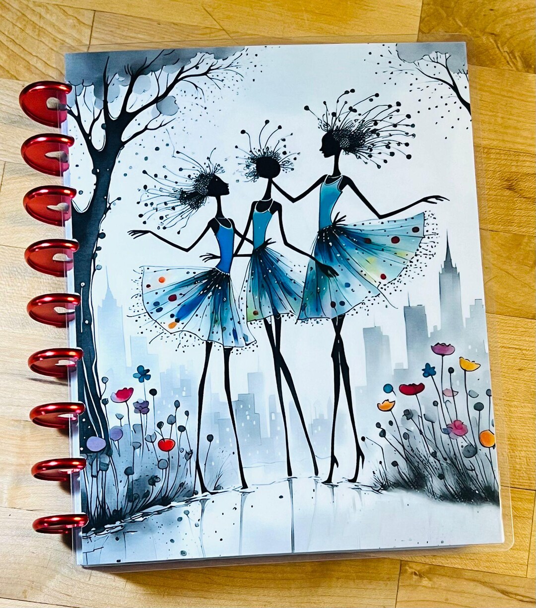 Front & Back Cover Set Stick Figure Girls 4 Use W Classic/minihappy ...