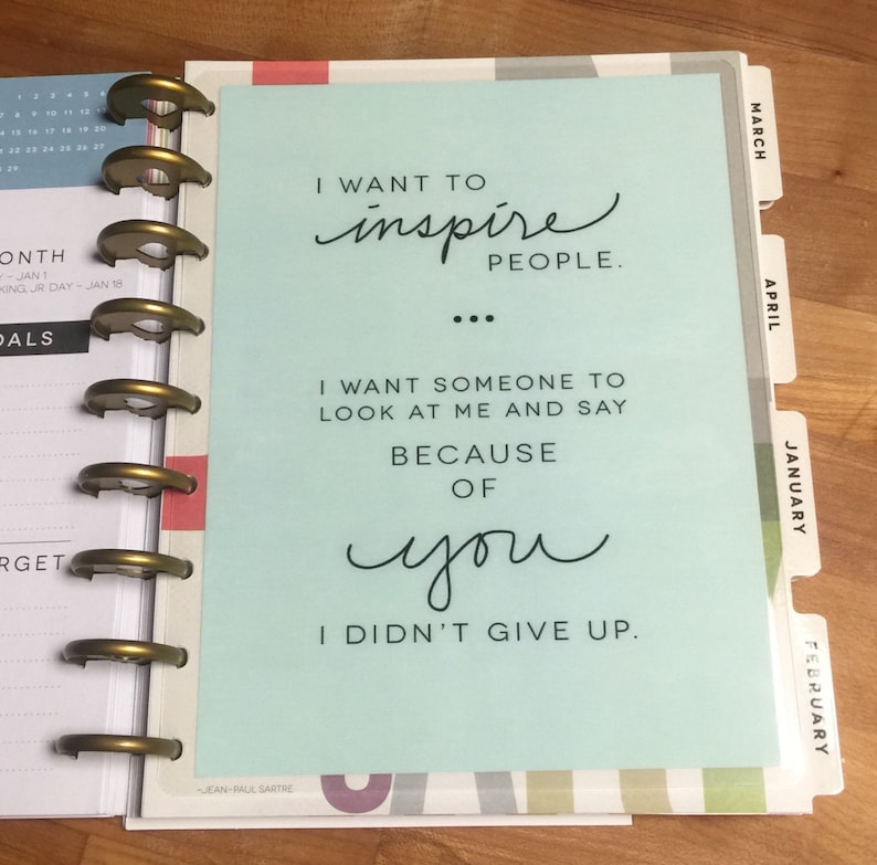DASHBOARD inspiration Quote for Use With Classic Happy - Etsy