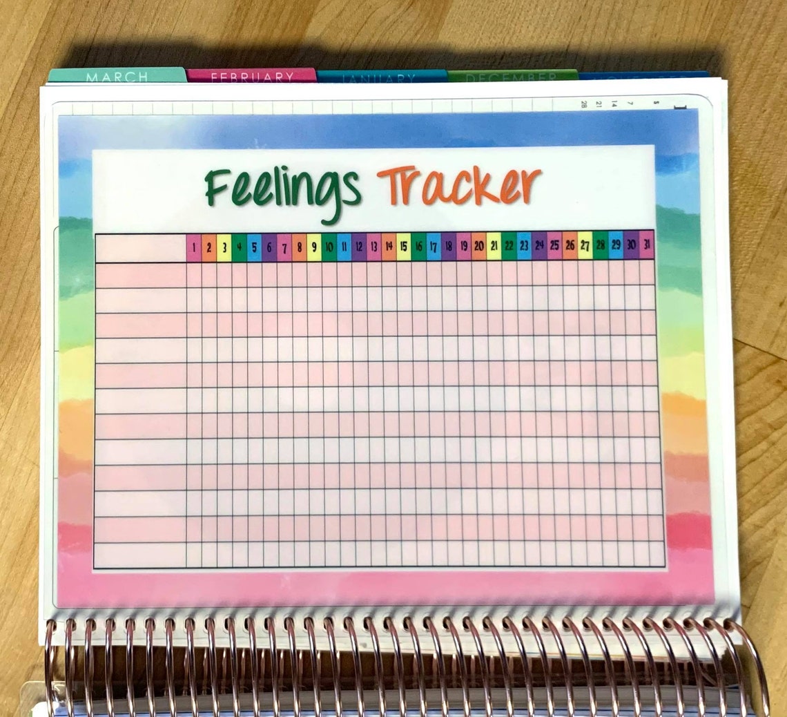 DASHBOARD Feelings Emotions Wheel Tracker for Use With Classic | Etsy