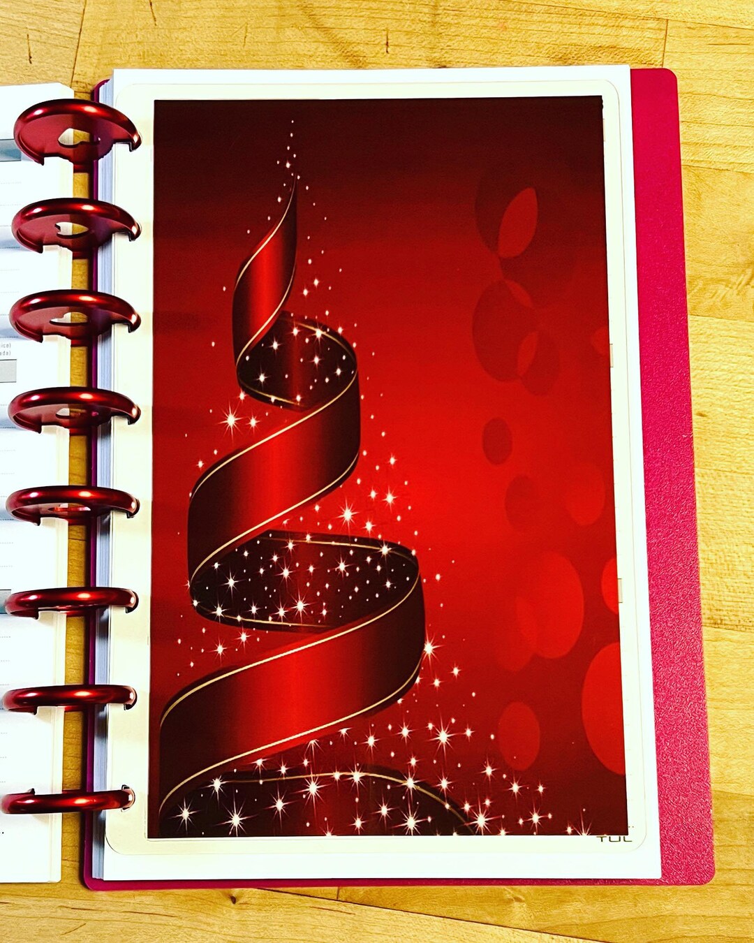 DASHBOARD Red Sparkle Tree & Ornament Xmas Holiday Winter for Use With ...