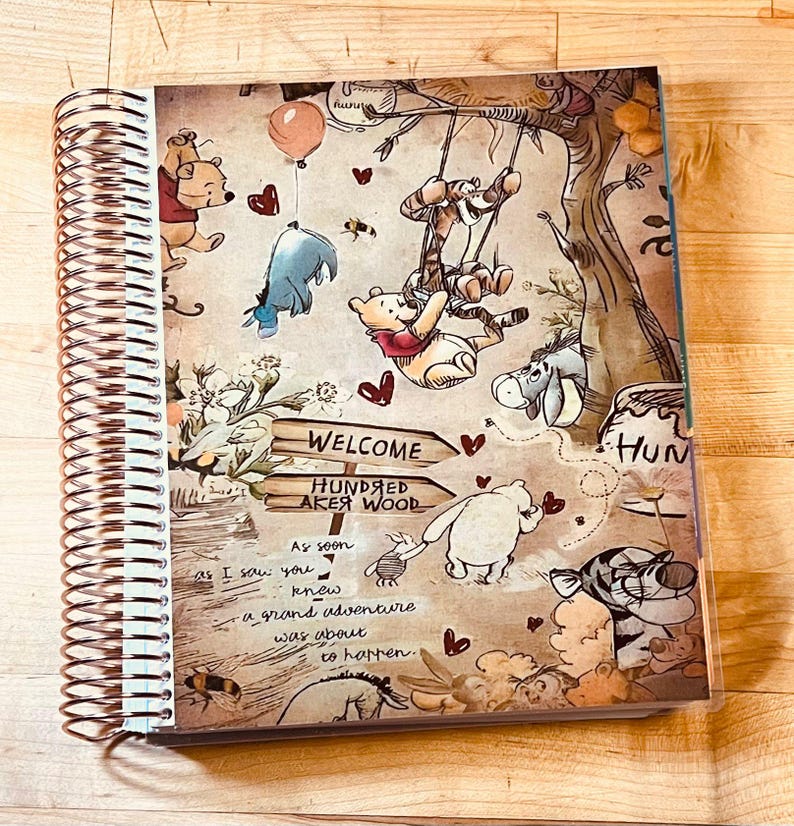 Front and Back Cover Set Winnie Pooh Welcome 100 Acre Wood 4 Use W ...
