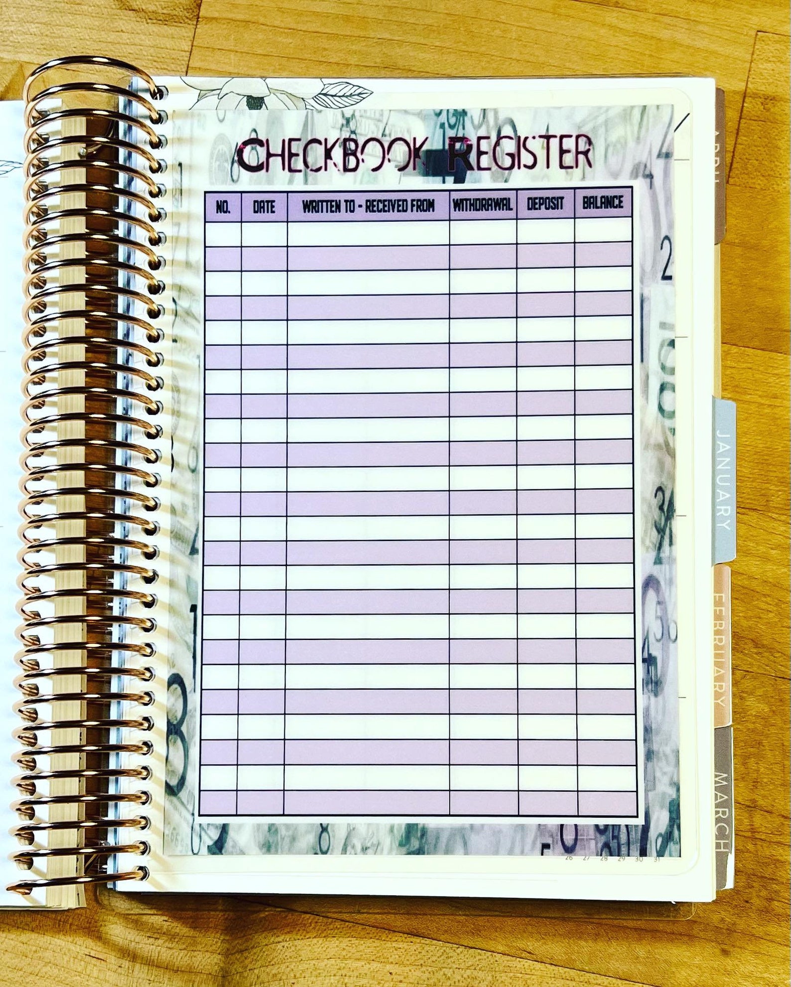 DASHBOARD - Checkbook Register and Bills to Pay 4 Use W Classic ...