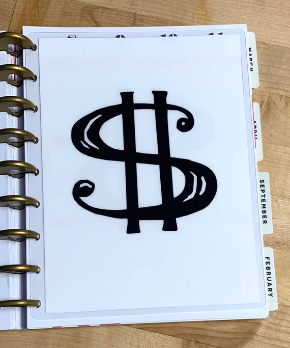 DASHBOARD Dollar Sign Money Finance for Use With Classic Happy | Etsy