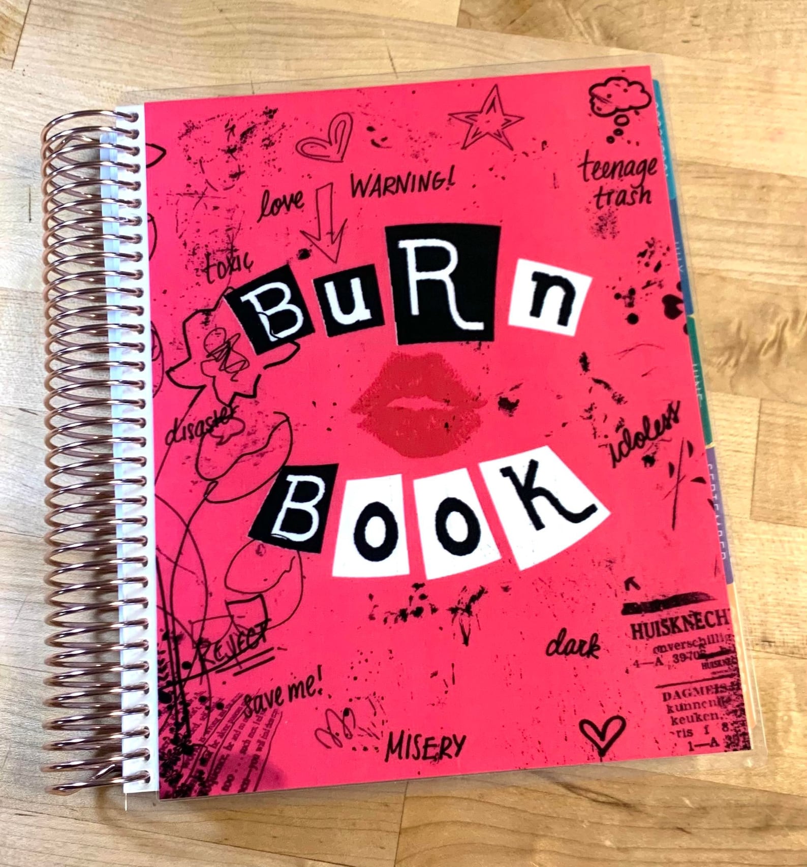 Front and Back Cover Set Mean Girls Inspired burn Book for - Etsy
