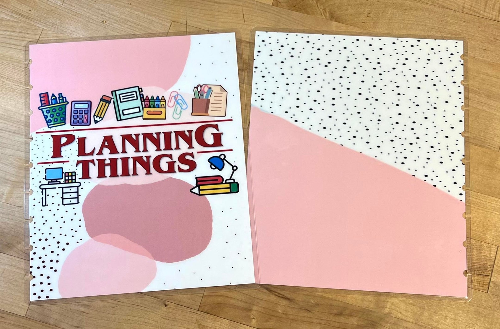 Front & Back Cover Set "planning Things" for Use With Classic Happy ...
