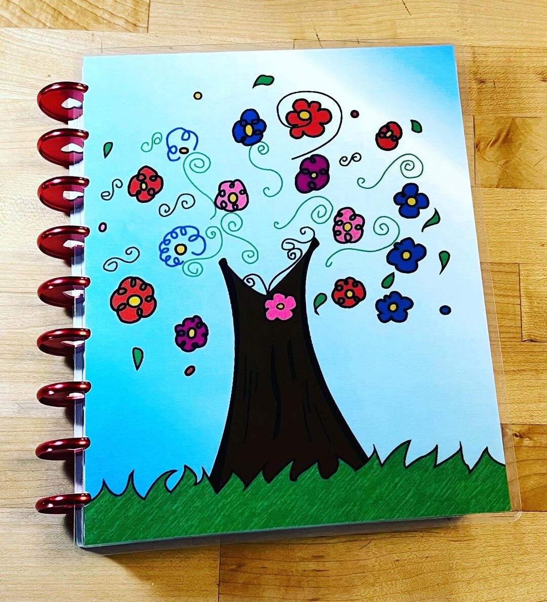 Front and Back Cover Set *colorful Tree* for Use With Classic Happy ...