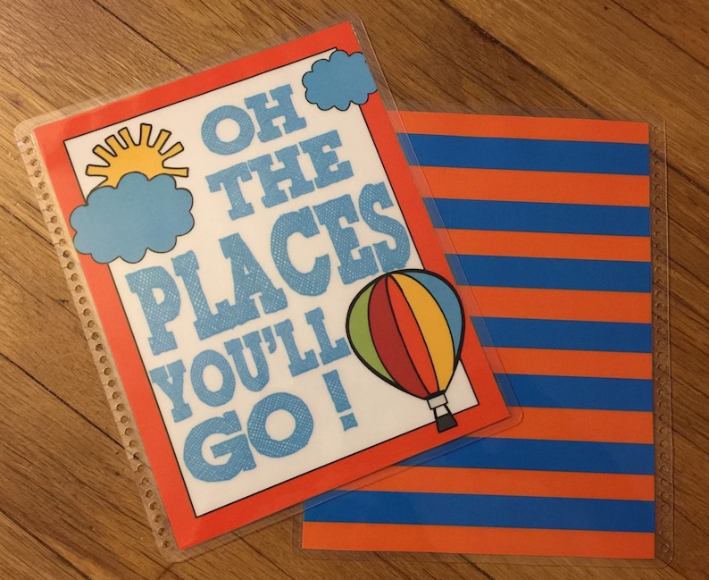 Front and Back Cover Set oh the Places You'll Go for Use - Etsy