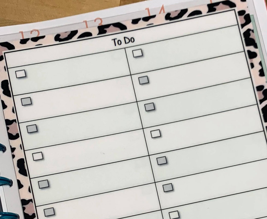 DASHBOARD to Do List neutral Wild for Use With BIG Happy - Etsy