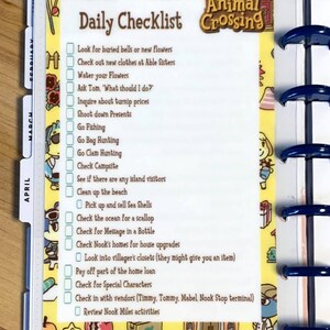 DASHBOARD Animal Crossing Daily Checklist for Use With the MINI Happy ...