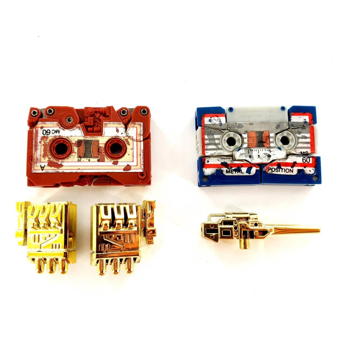 Vtg 1986 Transformers G1 Autobots Ramhorn & Eject Mini Cassettes Near ...