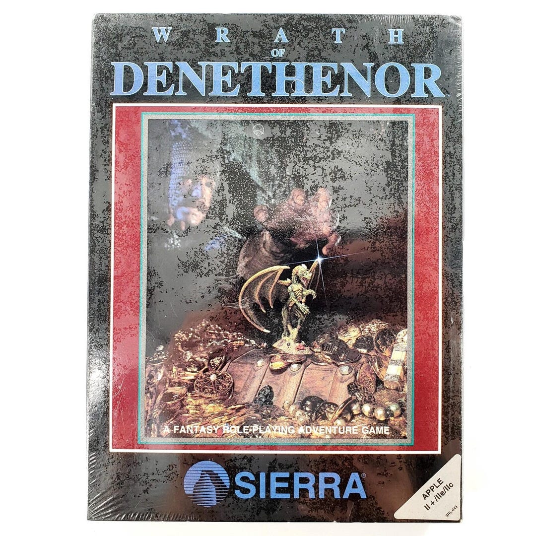 Wrath of Denethenor Apple II Fantasy RPG Adventure Game 1986 Sierra New ...