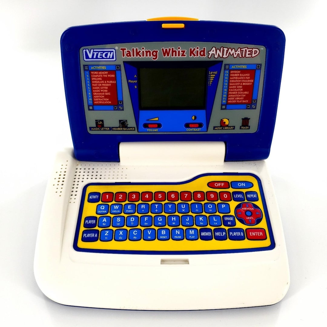 V-tech Talking Whiz Kids Animated Laptop Electronic Learning Computer ...