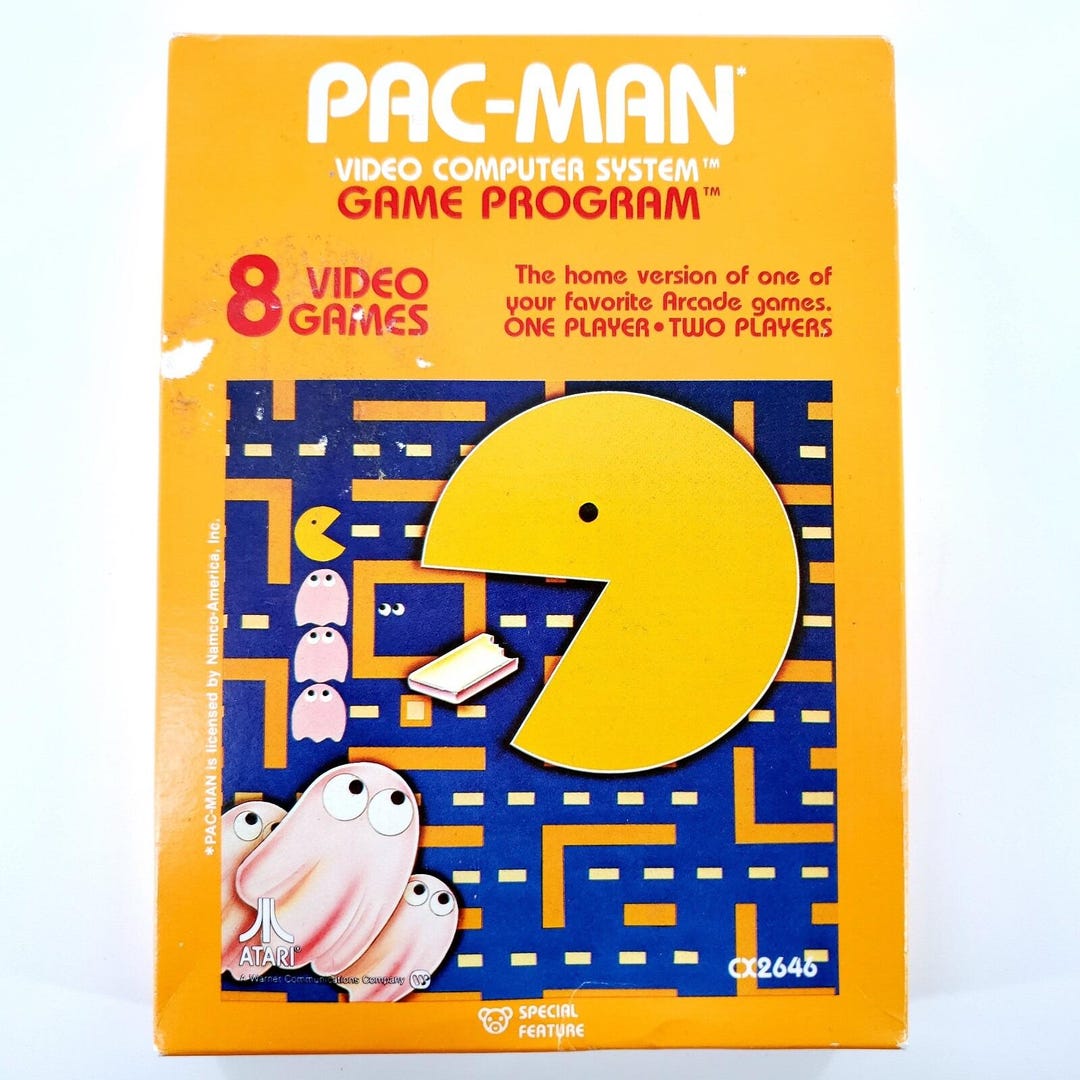 Pac-man (atari 2600, 1982) Flip up Hangtab Brand New Factory Sealed - Etsy