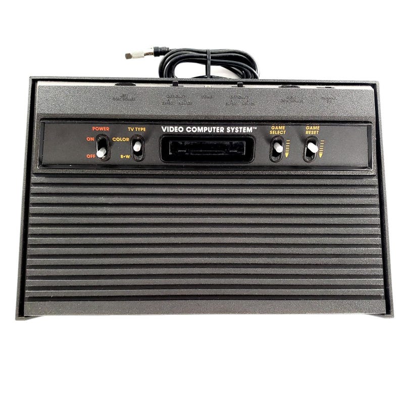 Atari 2600 Darth Vader Black Console 4-switch W/ Controller, Adapter ...