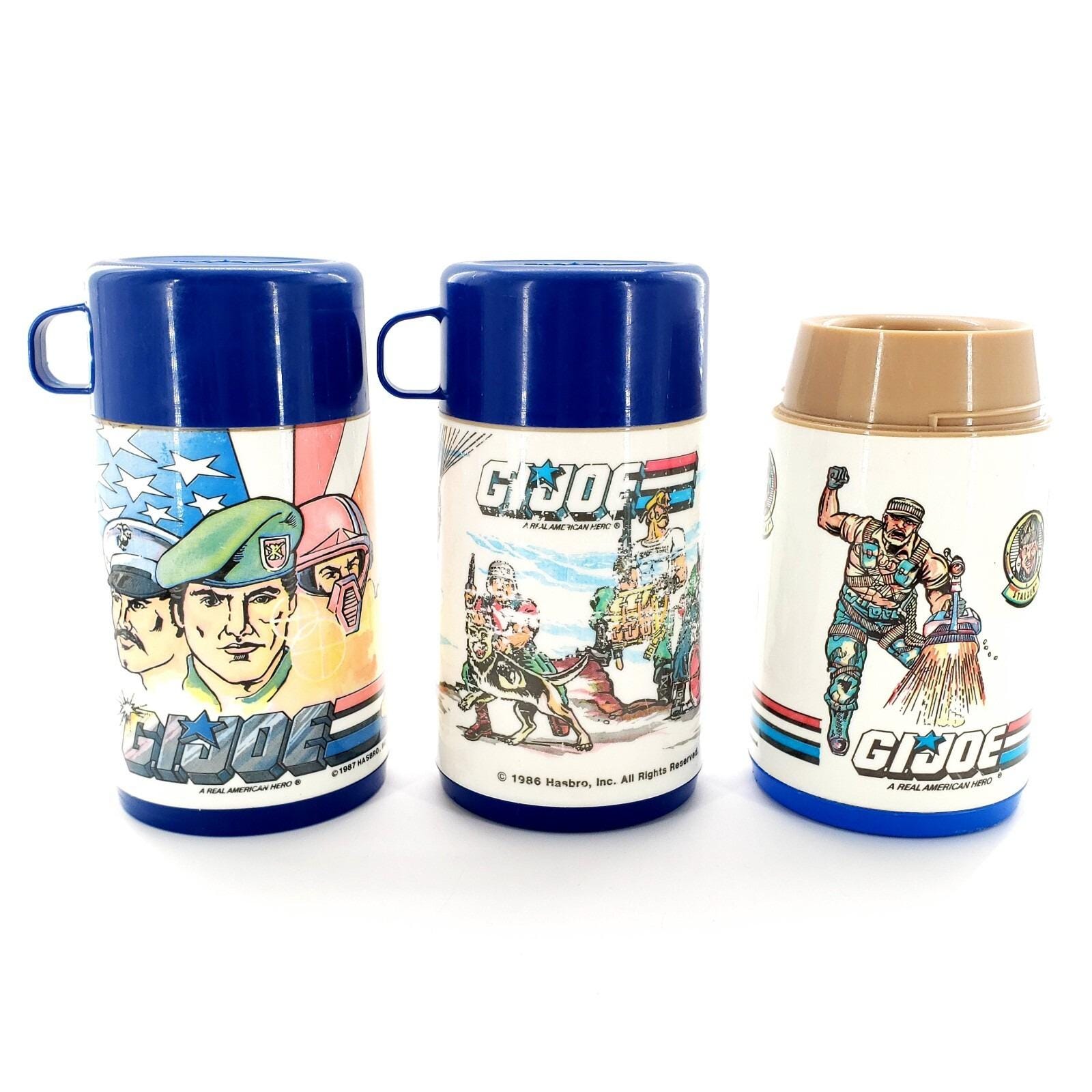 Vintage 80s Aladdin GI Joe Plastic Lunchbox Thermos 1 Missing Cup - Etsy