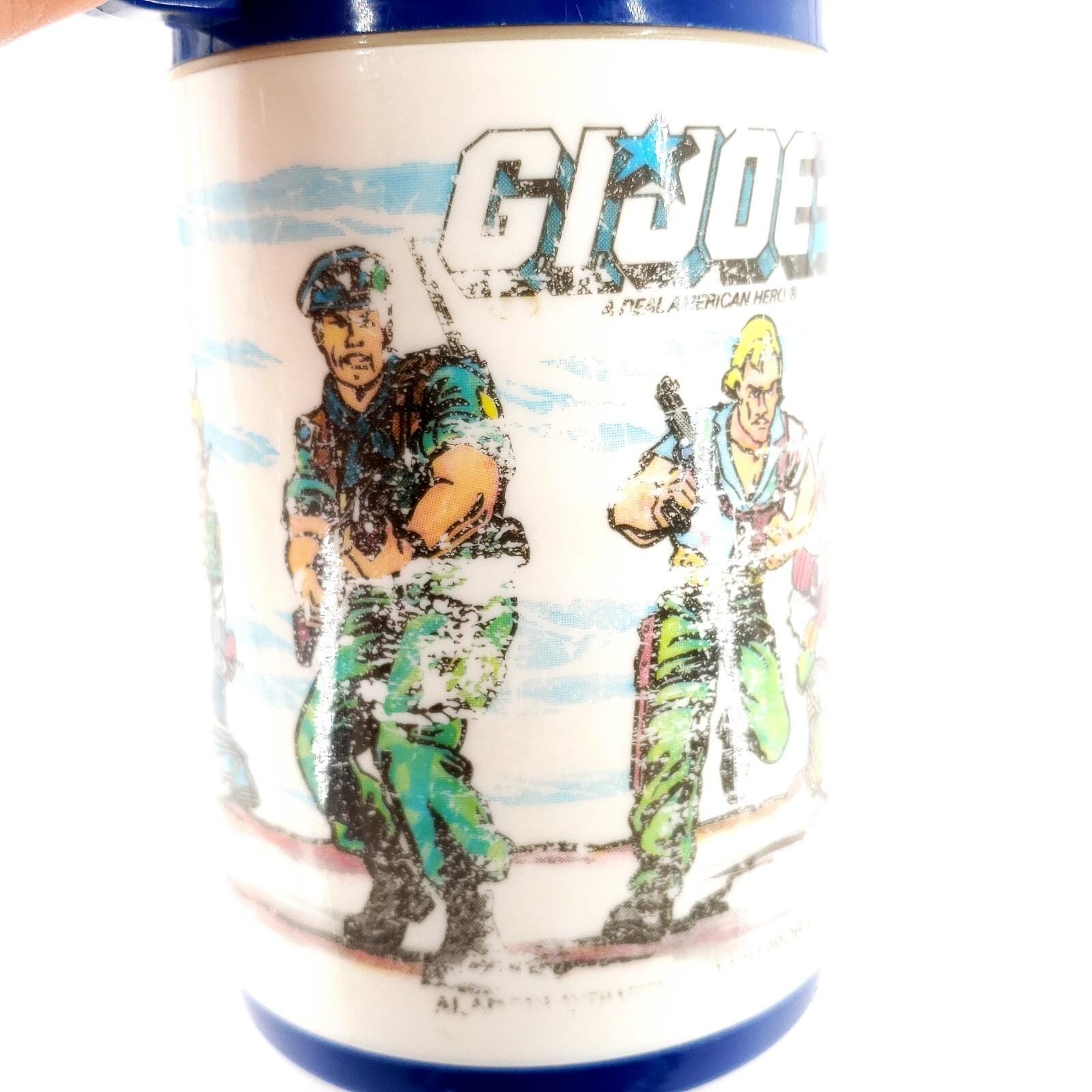 Vintage 80s Aladdin GI Joe Plastic Lunchbox Thermos 1 Missing Cup - Etsy