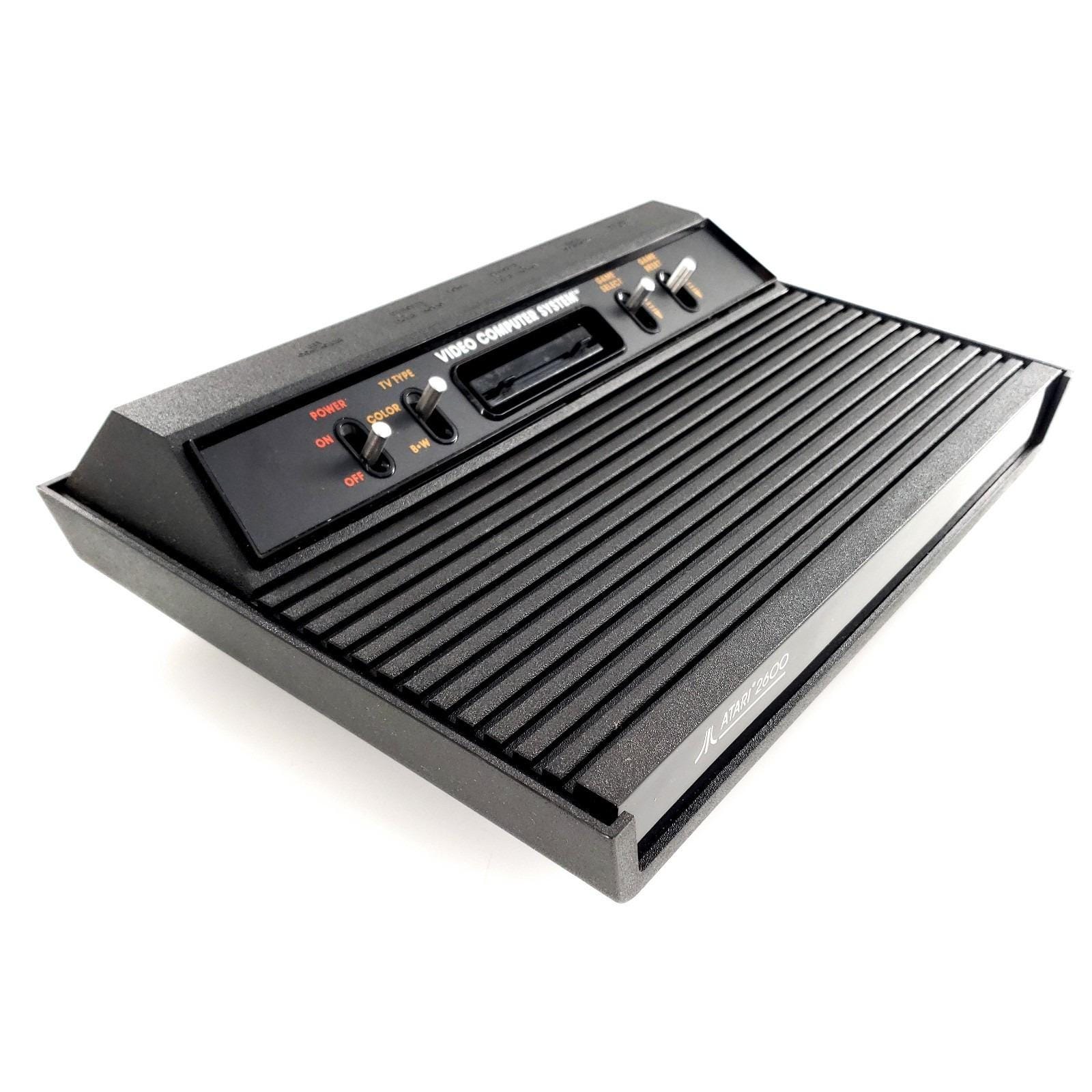 Atari 2600 Darth Vader Black Console 4-switch W/ Controller, Adapter ...