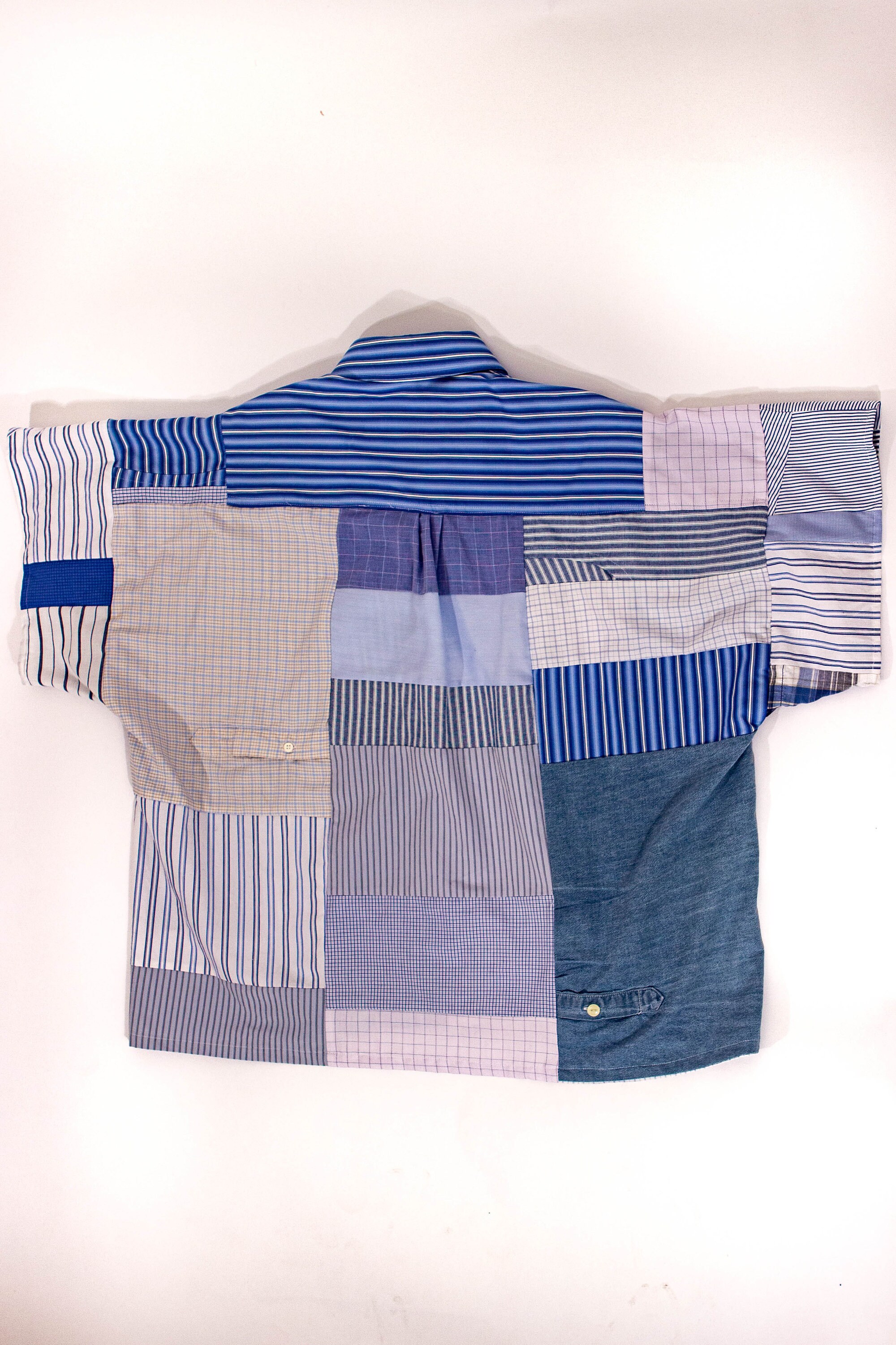 Recycled Shirts Shirt, Handmade Top Boxy Fashionable Modern, Custom Eco ...