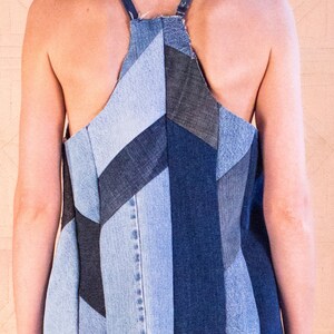Upcycled Denim Tank Top W/ Patchwork Handmade, One of a Kind - Etsy