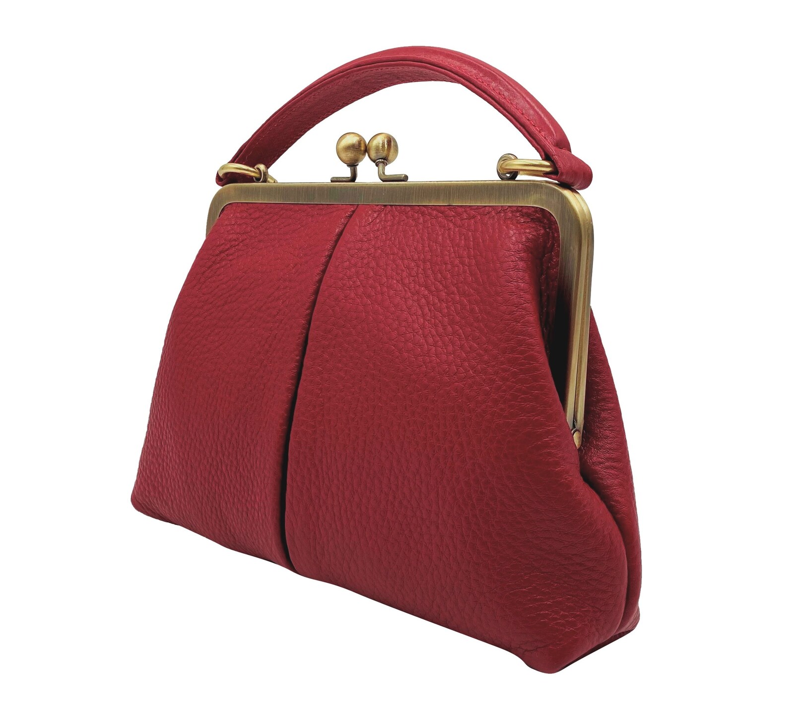 Handbags Leather Small Leather Purse small Olive | Etsy UK