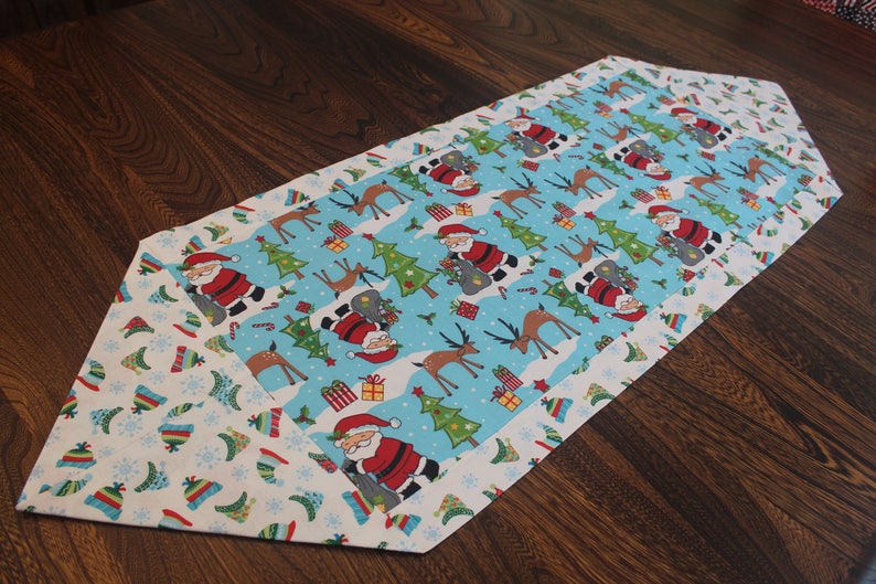 Santa Table Runner - Etsy
