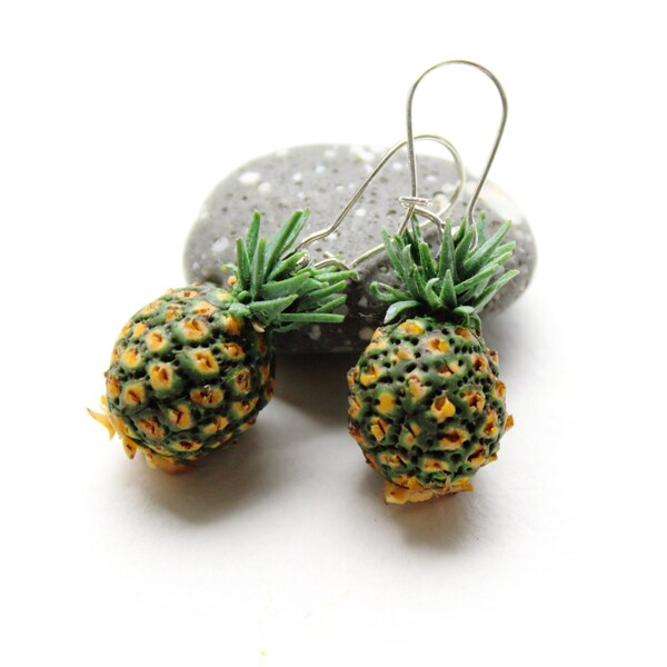 Pineapple Earrings - Etsy