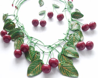 Cherry jewelry | Etsy