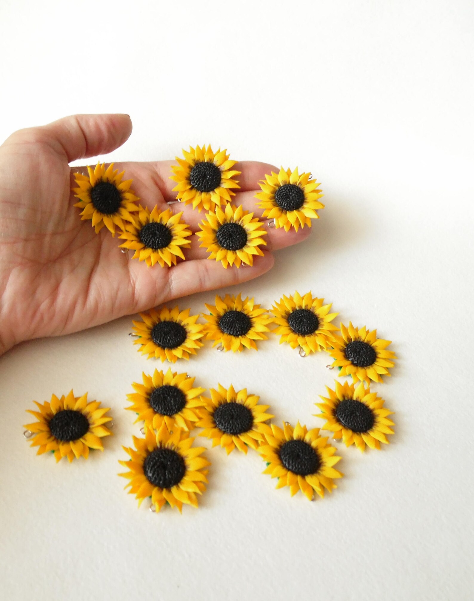Sunflower Jewelry Sunflower Bead Sunflower DIY Sunflower - Etsy