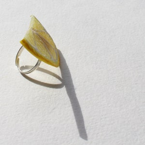 Lemon Slice Ring Lemon Ring Lemon Jewelry Polymer Clay Jewelry Citrus ...