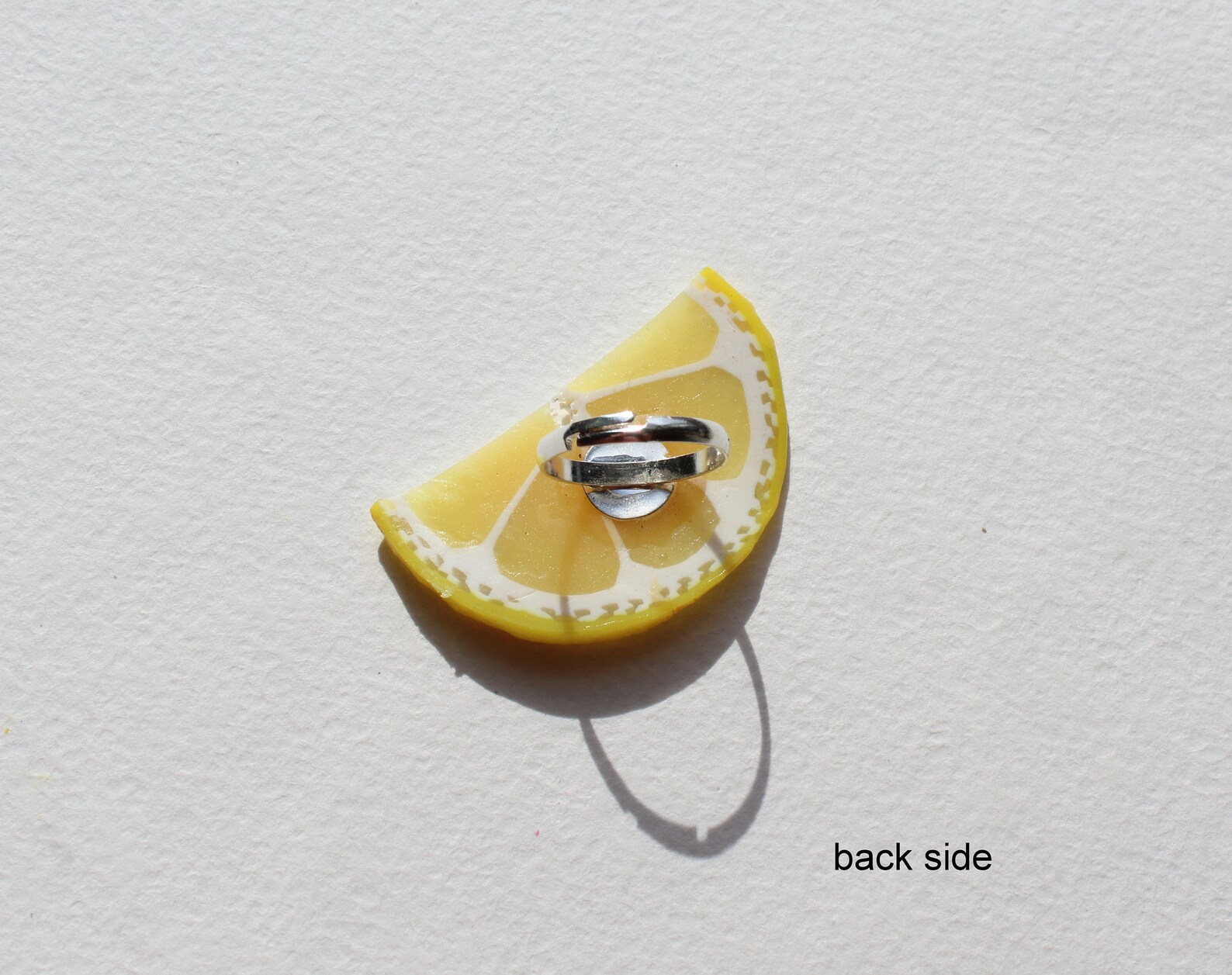 Lemon Slice Ring Lemon Ring Lemon Jewelry Polymer Clay Jewelry | Etsy